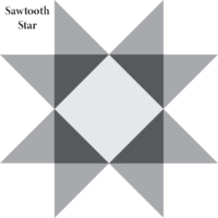How to Sew a Sawtooth Star Quilt Block | Maker Mary