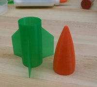 Rocket fins 3D models for 3D printing | makexyz.com