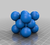 Face centered cubic 3D models for 3D printing | makexyz.com