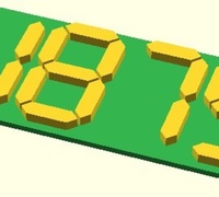 Digit 7 segment 3D models for 3D printing | makexyz.com