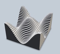 Sine wave 3D models for 3D printing | makexyz.com