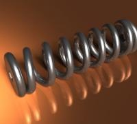 Plastic spring 3D models for 3D printing | makexyz.com
