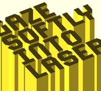 Openscad makerbot font module 3D models for 3D printing | makexyz.com