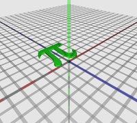 Pi symbol 3D models for 3D printing | makexyz.com