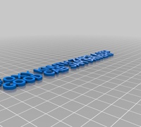 Openscad makerbot font module 3D models for 3D printing | makexyz.com