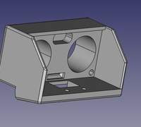 Hc sr04 ultrasonic sensor case 3D models for 3D printing | makexyz.com