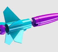 Bottle rocket fins 3D models for 3D printing | makexyz.com