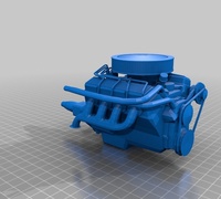 V8 engine 3D models for 3D printing | makexyz.com