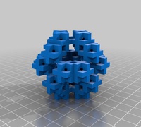 Simple cubic structure 3D models for 3D printing | makexyz.com