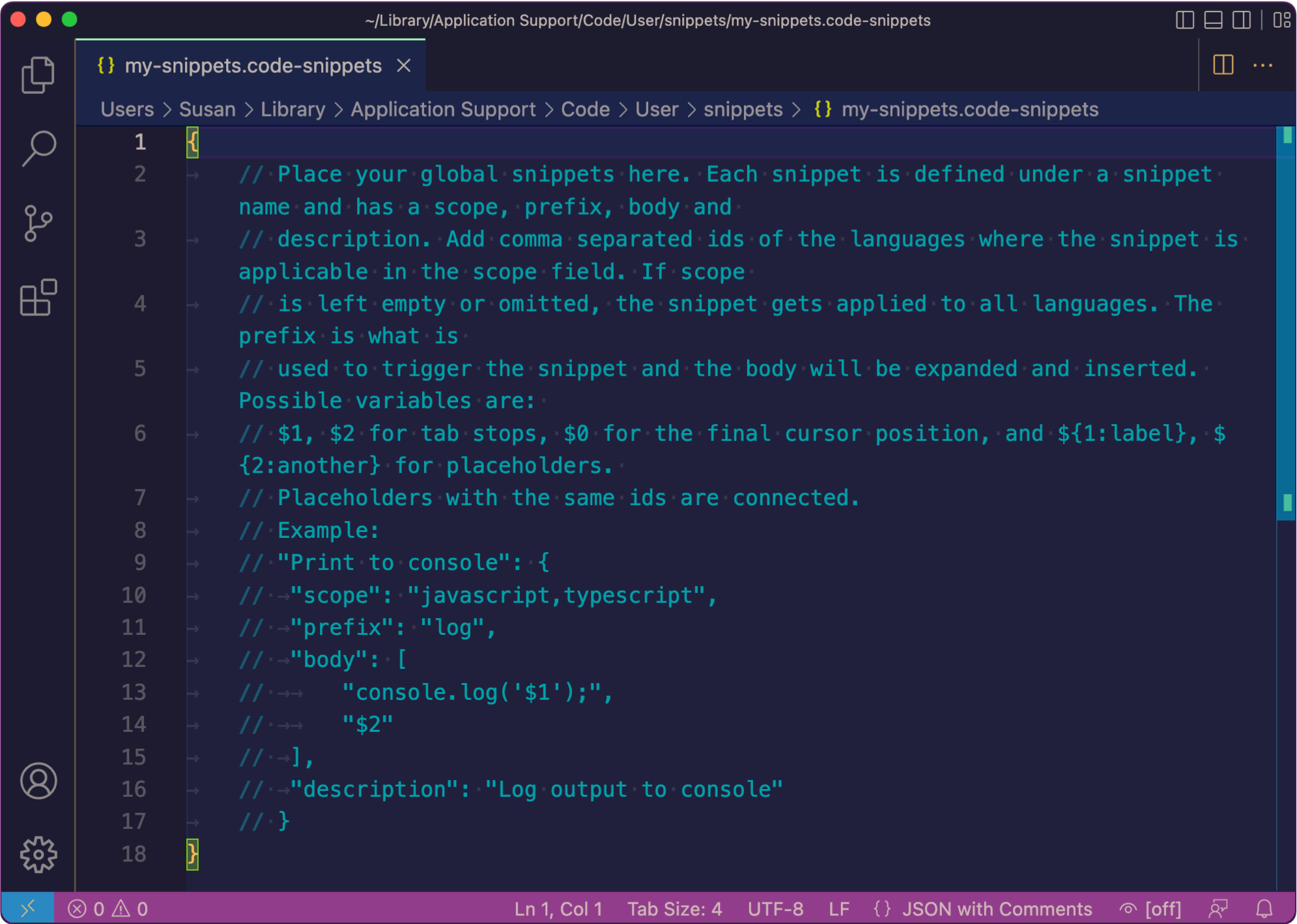 Quick Guide To Custom VSCode Snippets Code With Susan Quick Guide To Custom VSCode Snippets Code With Susan