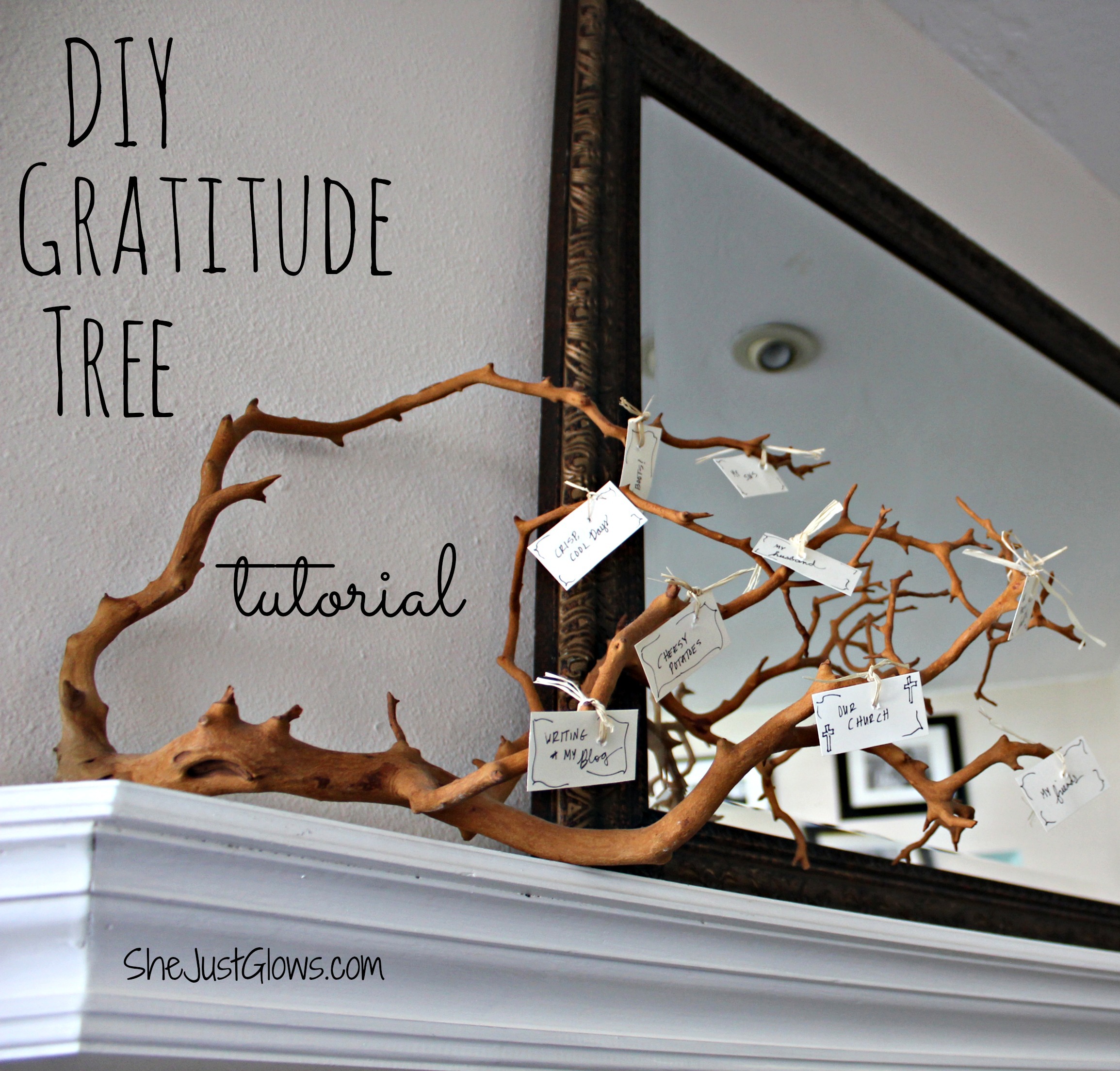 DIY gratitude tree tutorial