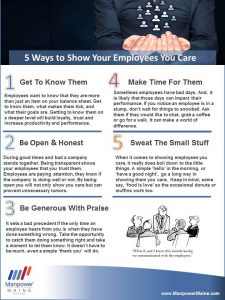 5 Ways To Show Employees You Care - Manpower Maine