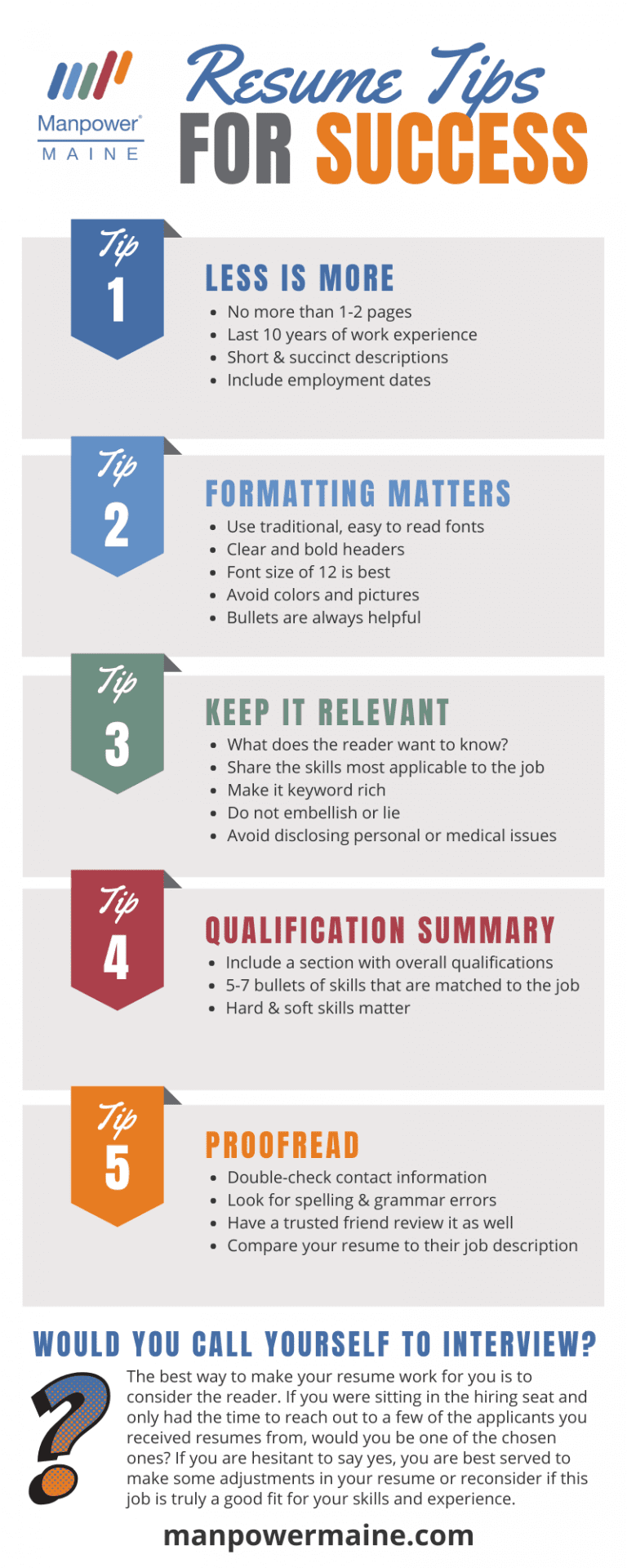 Make Your Resume Work For You - Manpower Maine