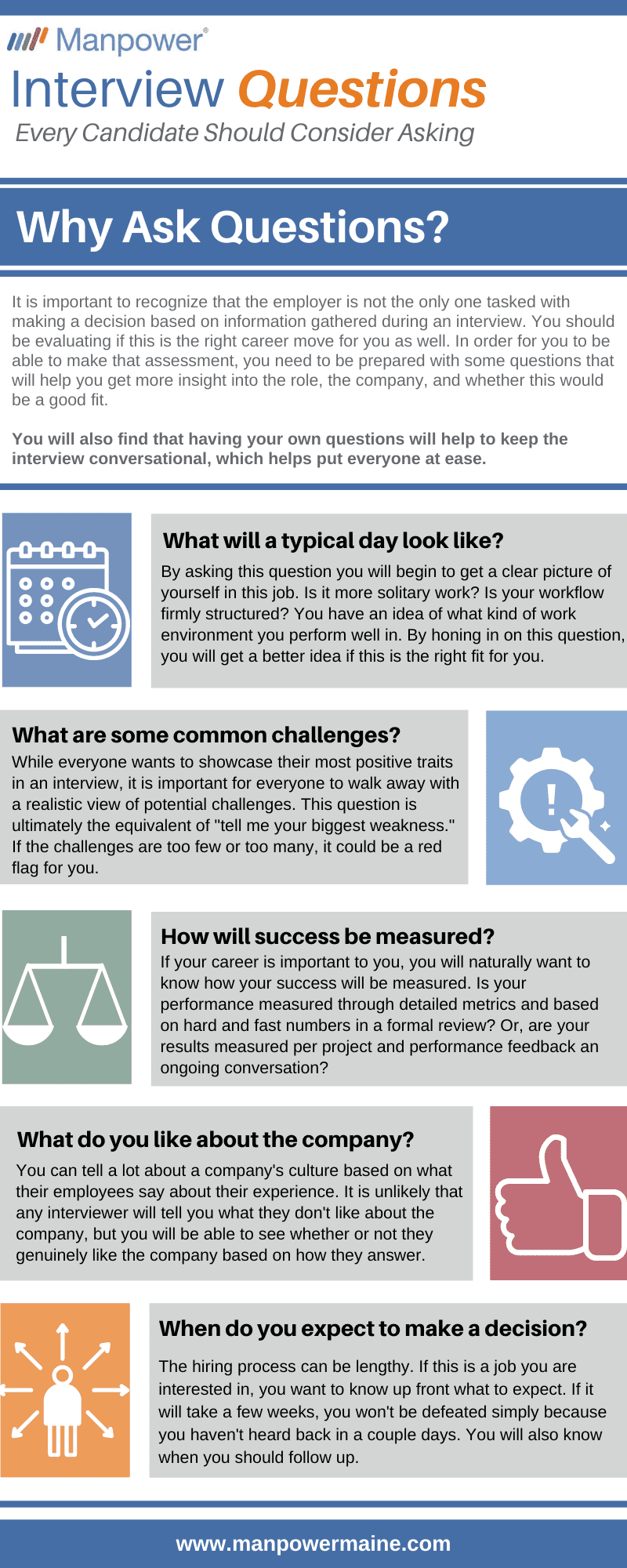 Interview Questions for Applicants - Manpower Maine