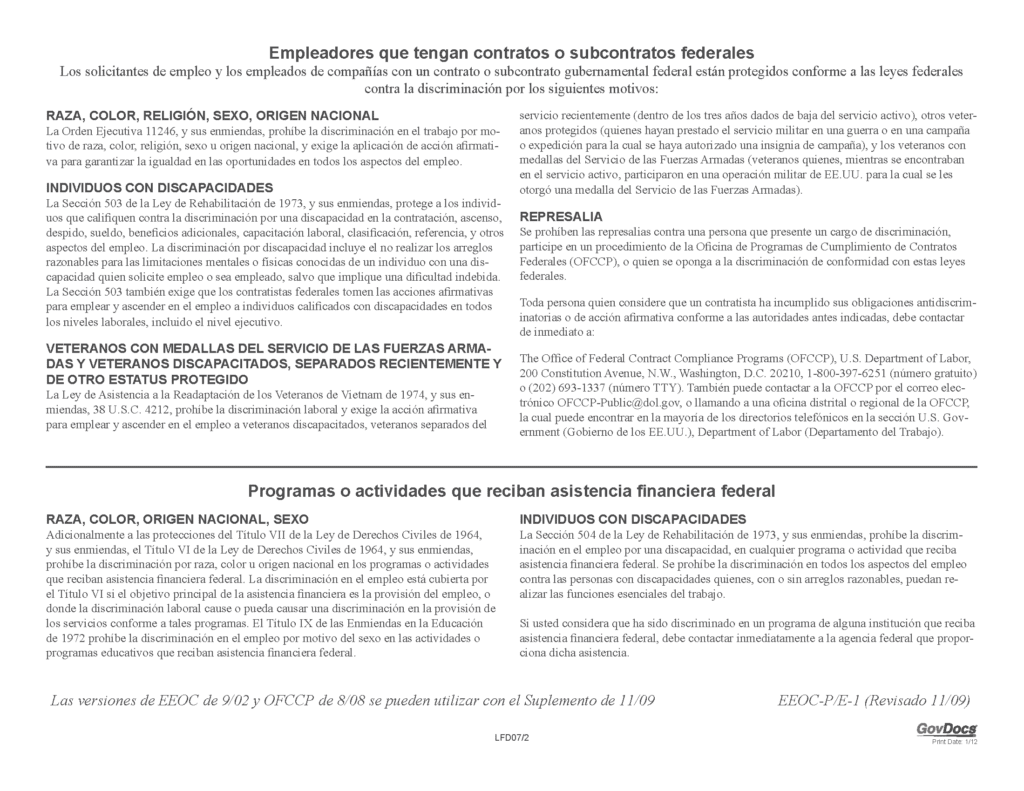 Required Posters - Manpower Maine