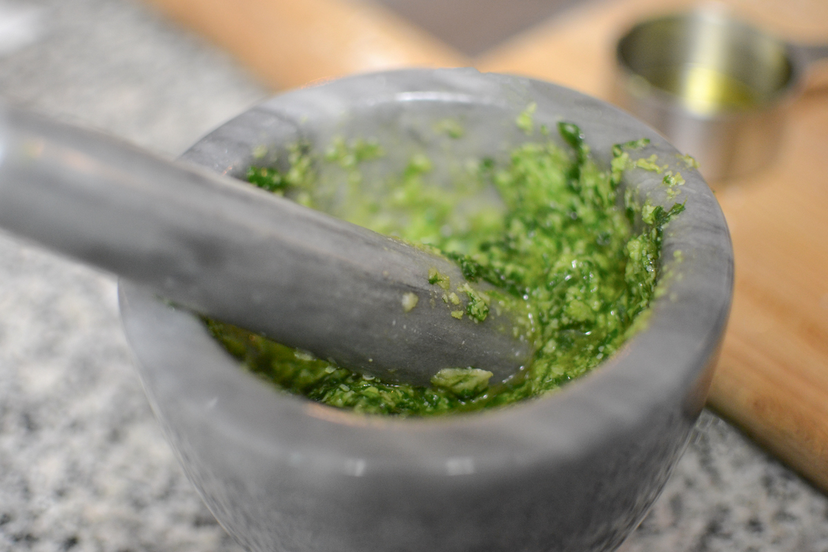 Basil Pesto with Battolli (Chestnut Pasta) – Marc Eats