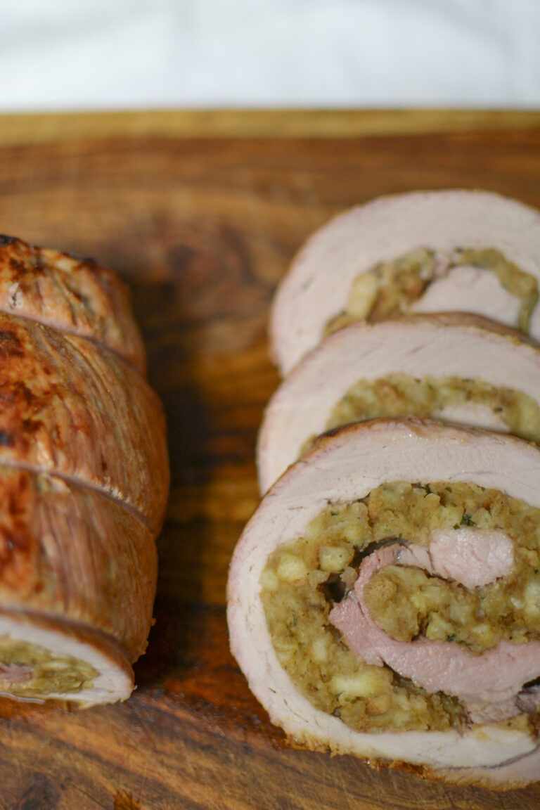 Stove Top Stuffed Pork Roulade - Marc Eats