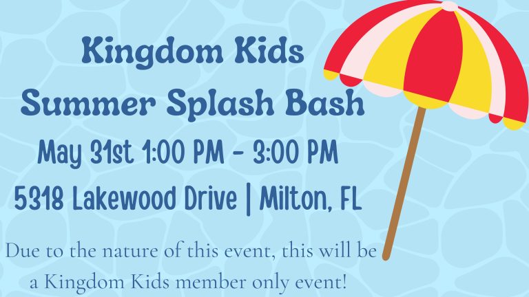 Kingdom Kids: Summer Splash Bash – Margaret Street Church of Christ