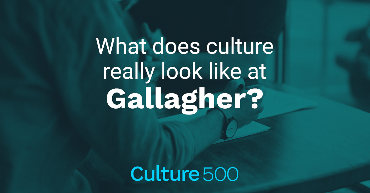 How Employees Talk About Culture at Gallagher | Culture500 | MIT Sloan ...