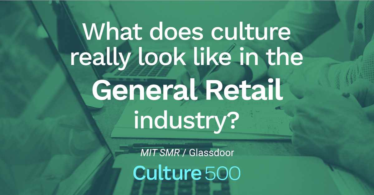 How Culture Rates in the General Retail industry | Culture500 | MIT ...