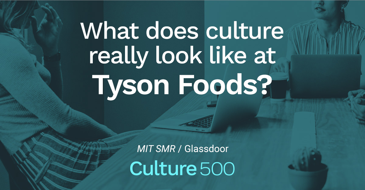 How Employees Talk About Culture at Tyson Foods | Culture500 | MIT ...