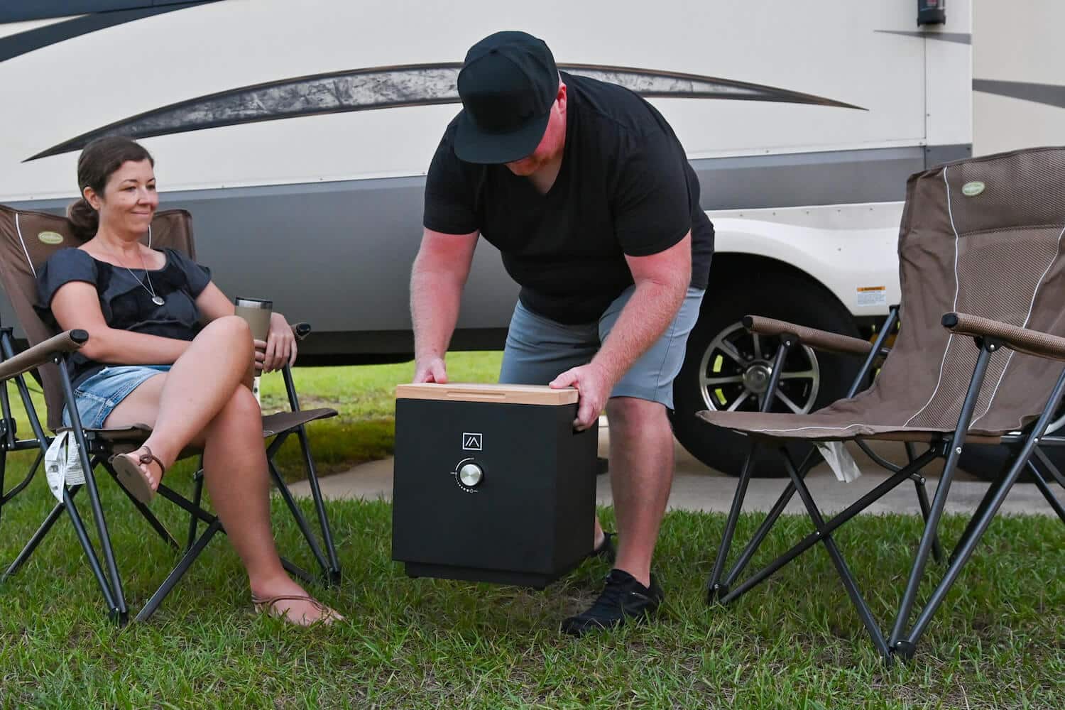 Ukiah Firepit Review: Looking Into the Qube - Camping World Blog