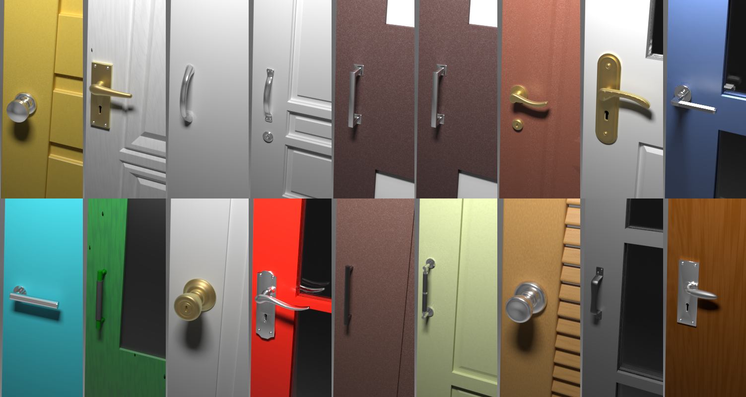 door assets pack - Blender Market