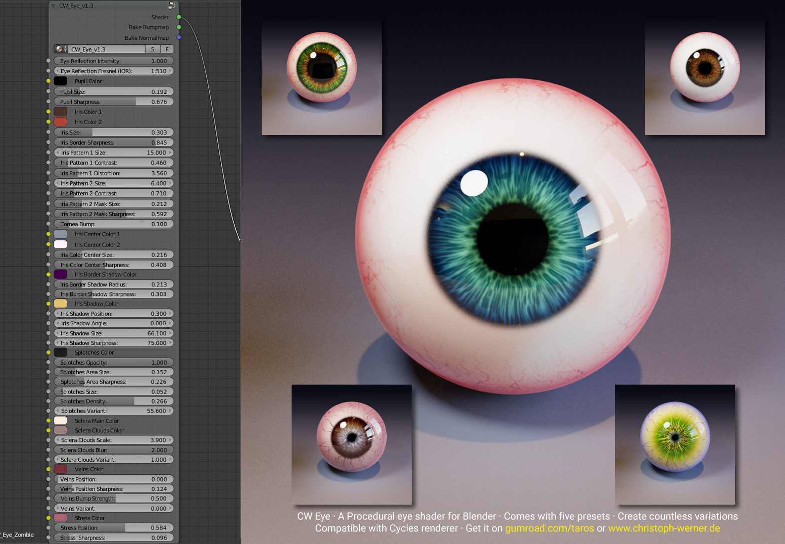 Cw Eye A Procedural Eye Material Blender Market