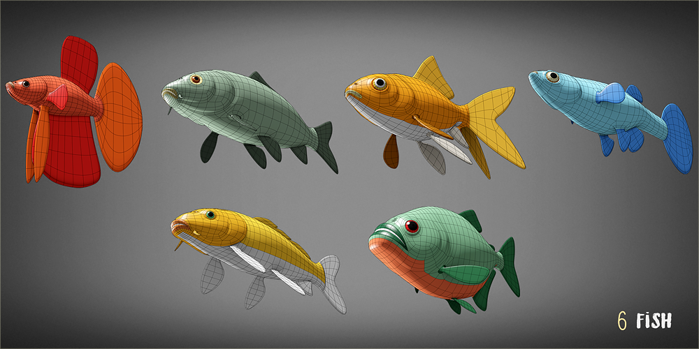 设计星素材分享平台 Blendermarket - 100 Animals Base Meshes For Blender - 3dmodel