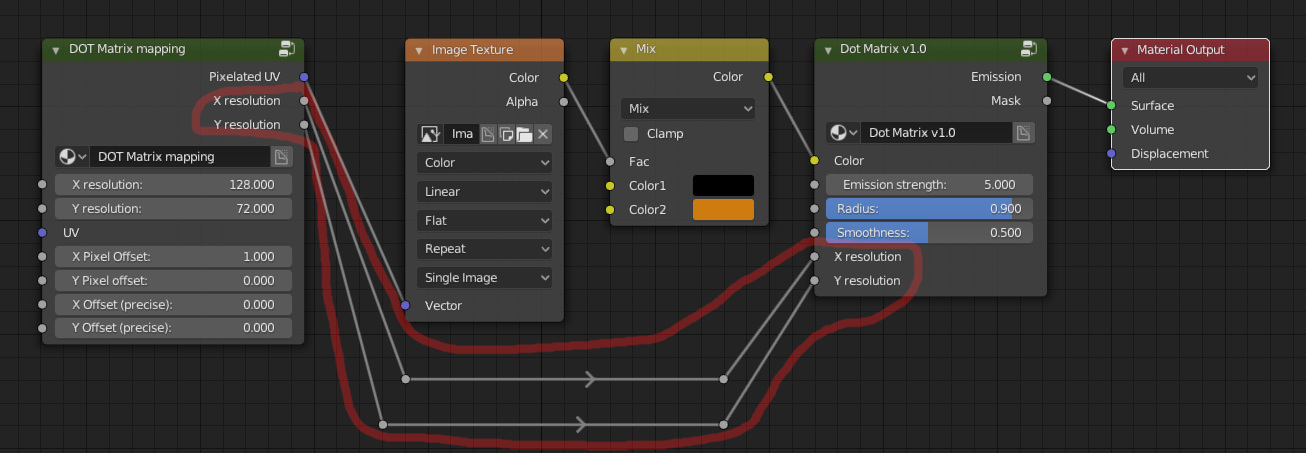 Dot Matrix Shader for Cycles and EEVEE - Blender Market