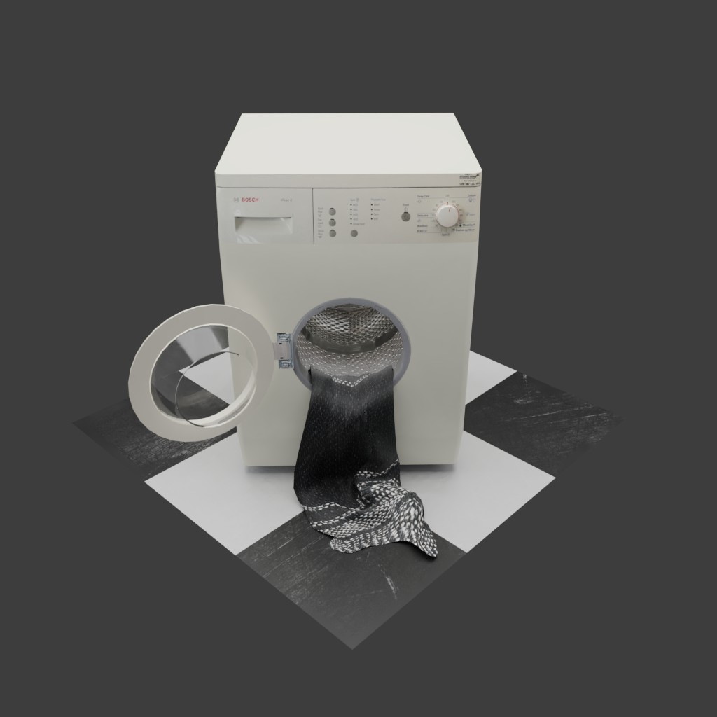 Washing Machine for laundry or laundromat wash and dry VR / AR / low ...