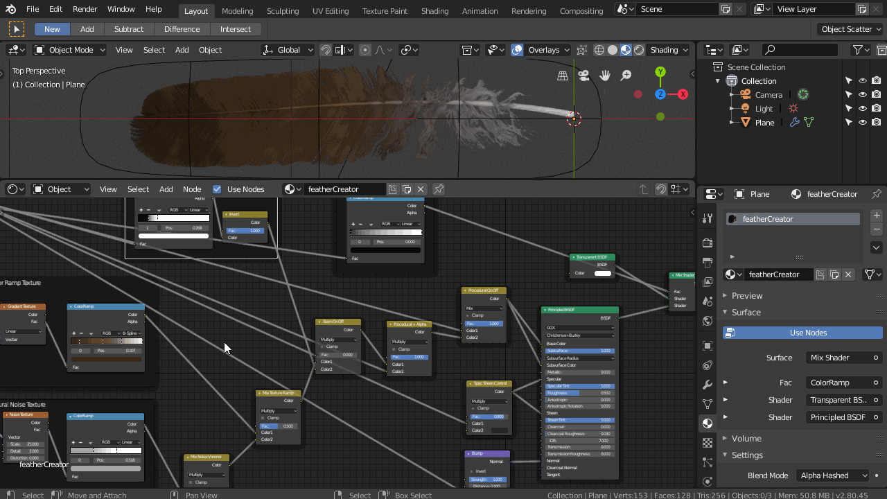 100 High Quality Feather Alpha Textures (2.8) - Blender Market
