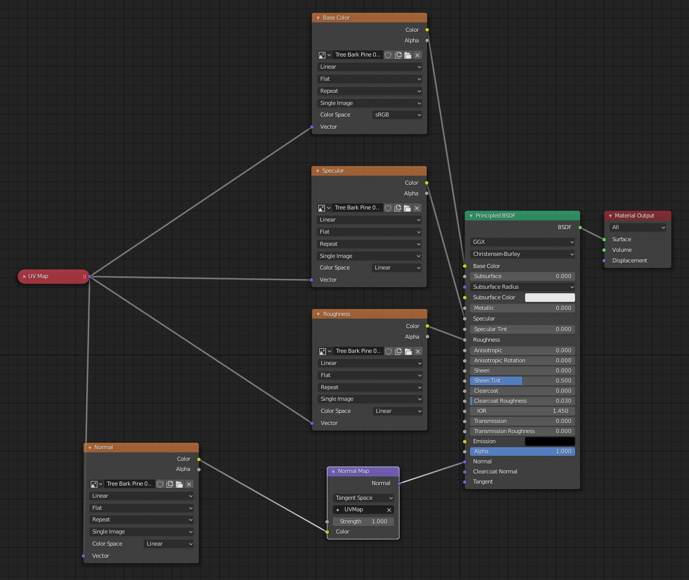 Tree Bark Pine 01 - Blender Market