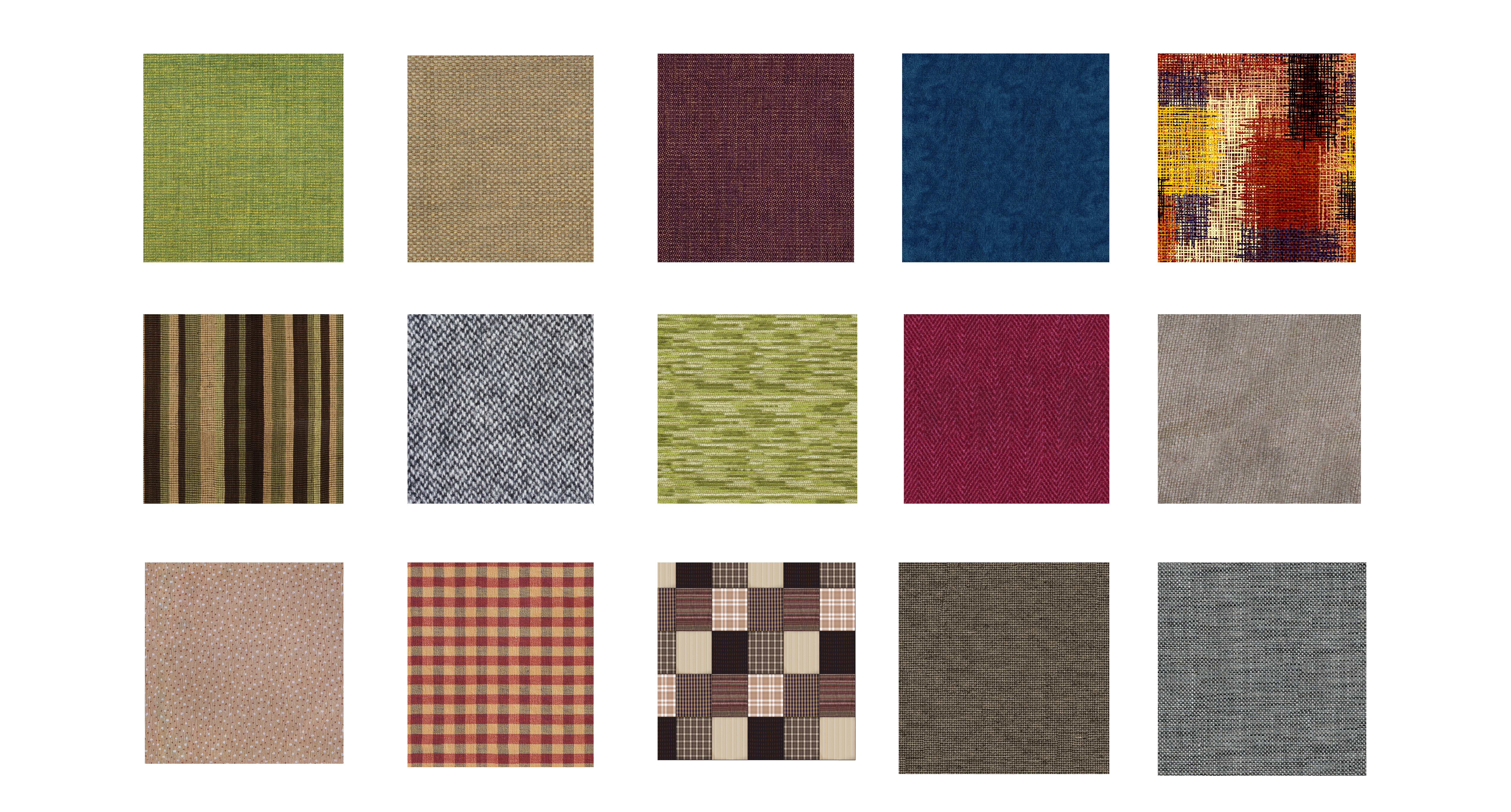 Set of curtains - 5 types / 4 curtains colors, 15 drapery colors ...