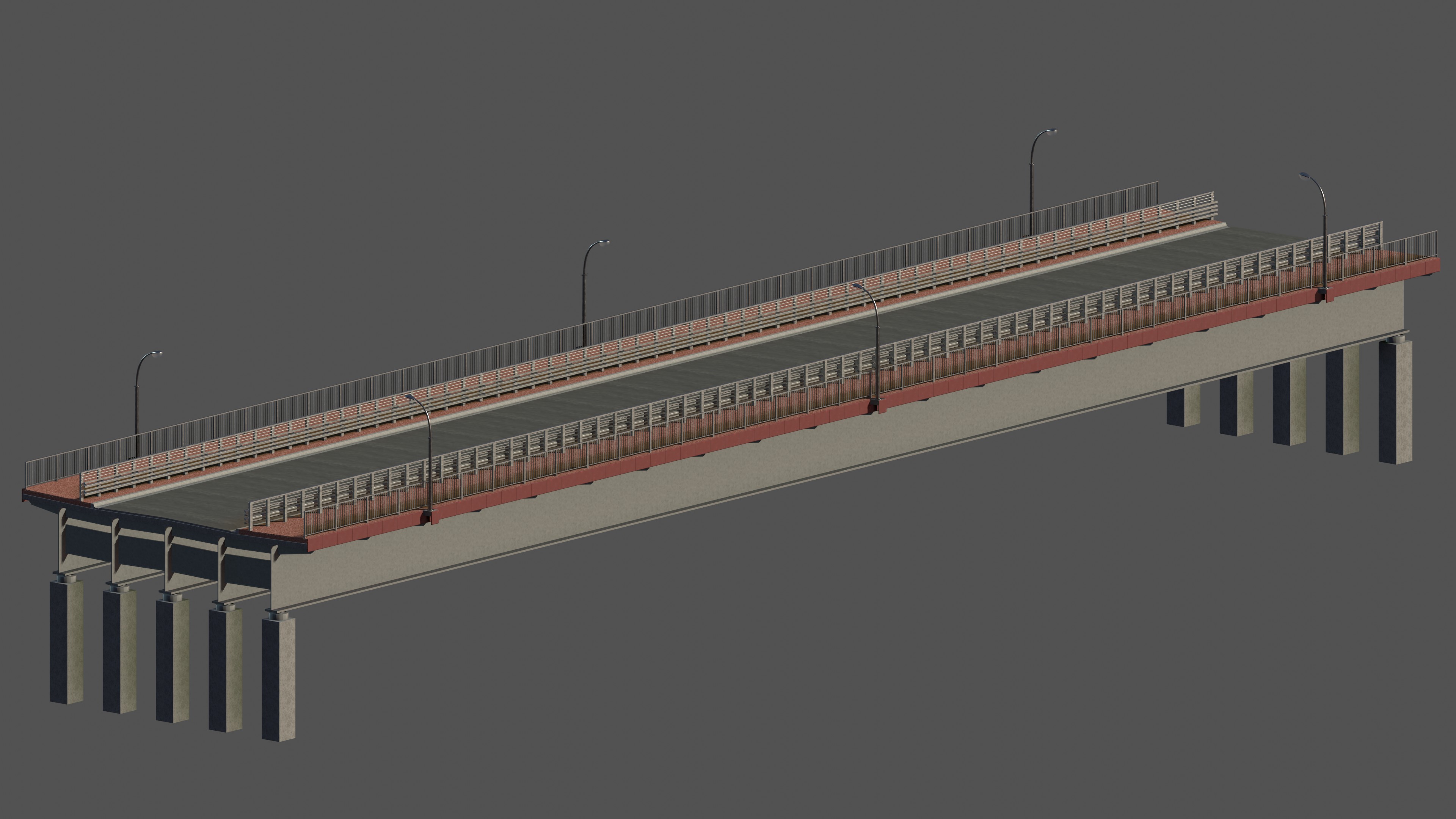 Beam bridge model - Blender Market