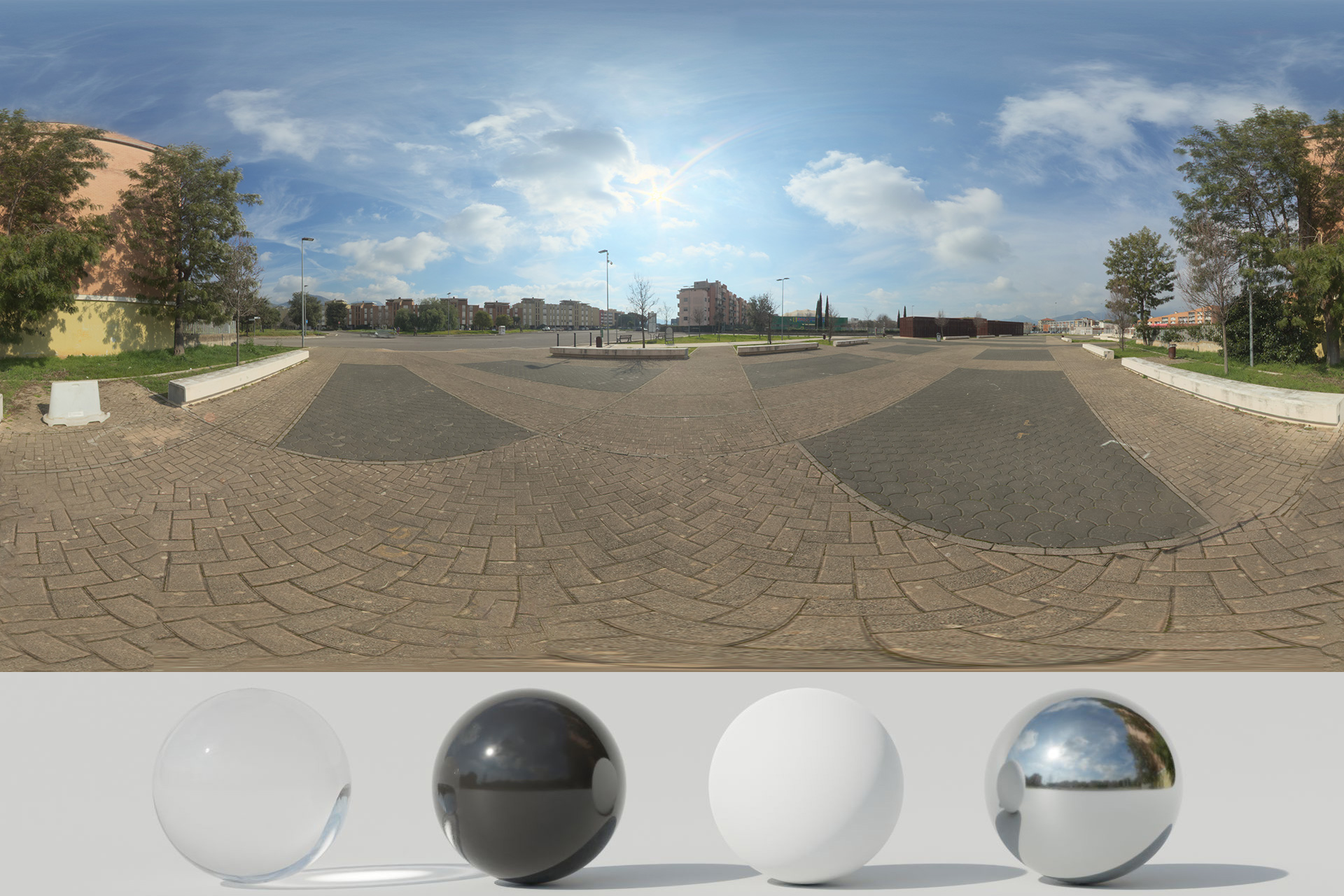 HDRi - Clouds and Buildings - Blender Market