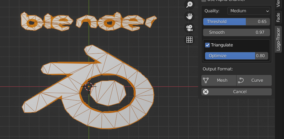 Logo Tracer: Create Mesh / Curve objects from an image - Released Scripts and Themes - Blender ...