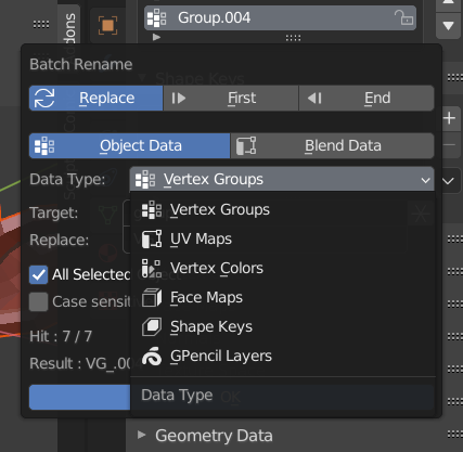 OBJData Batch Renamer - Blender Market
