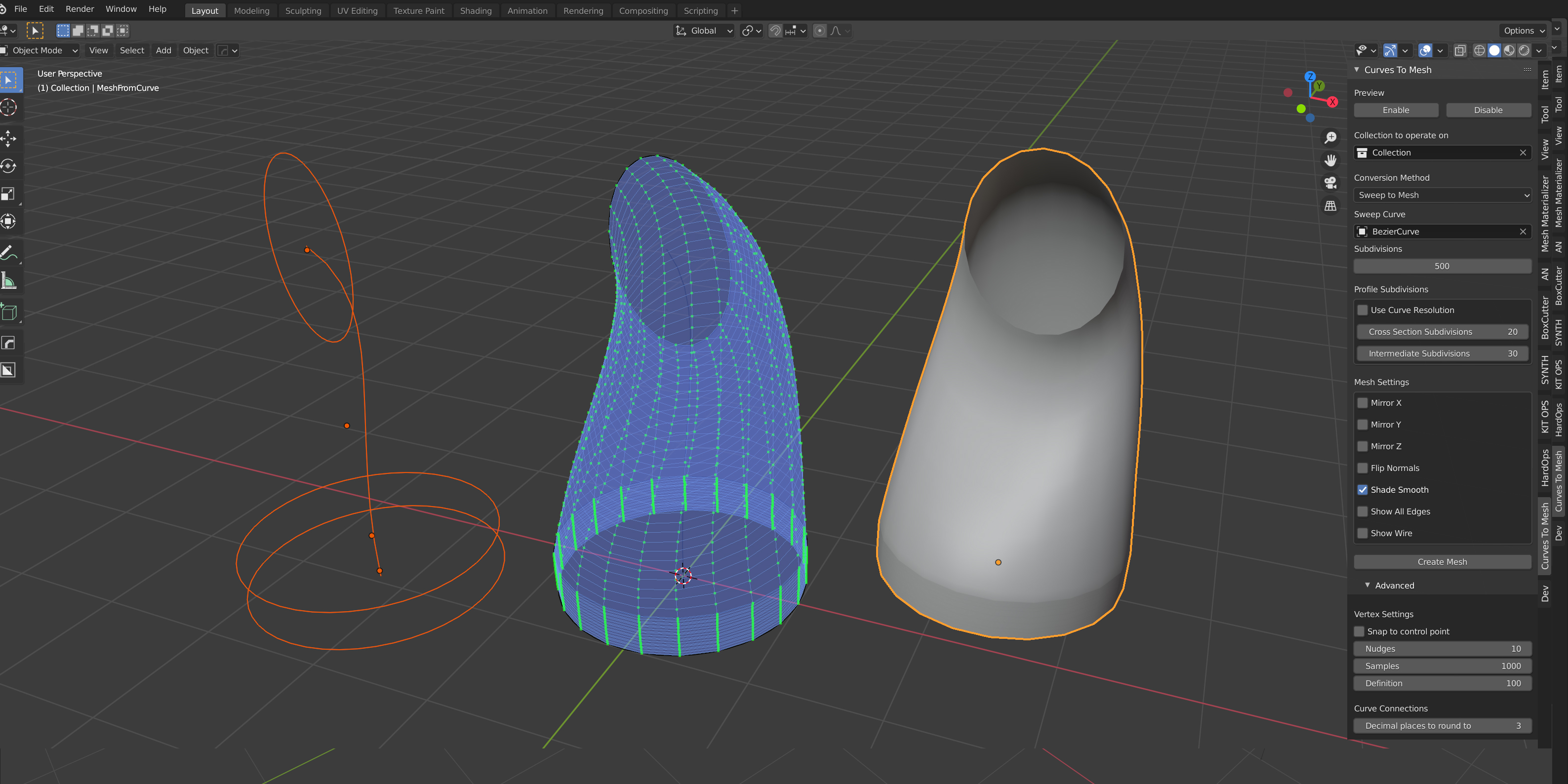 Curves To Mesh - Blender Market