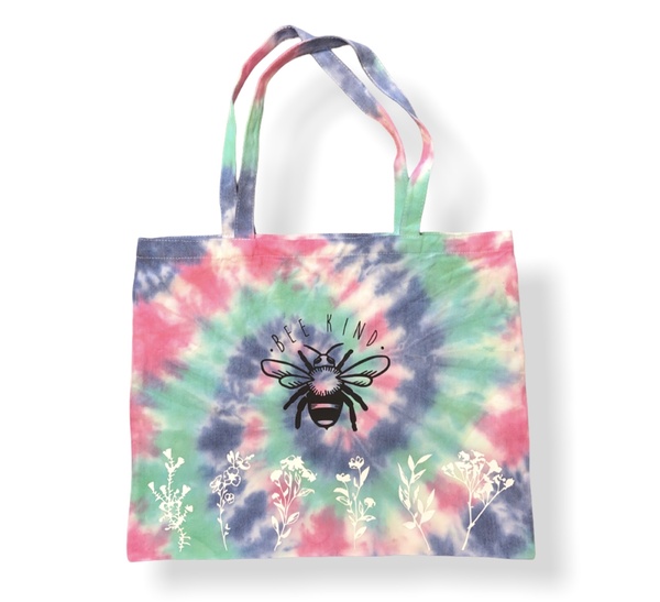 Custom Tie-Dye Tote Bag w/Design