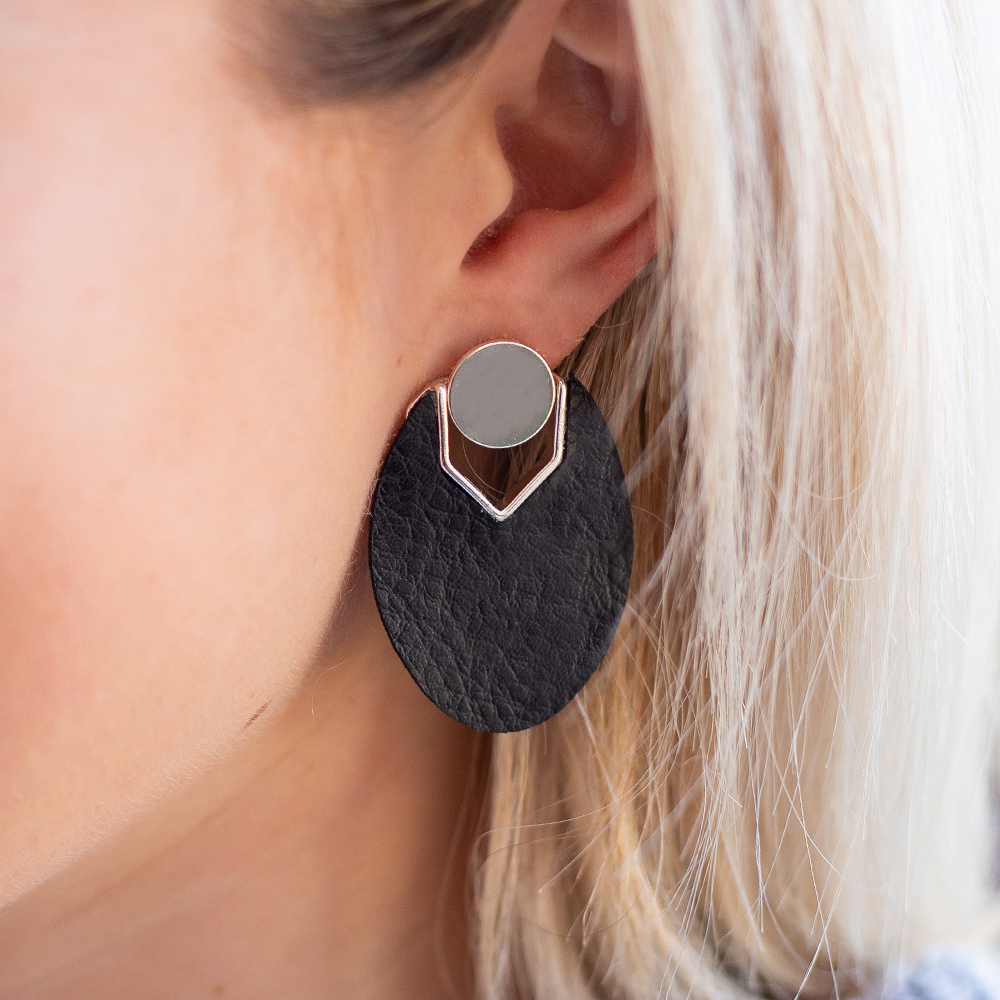 Personalized Lightweight Oval Earrings