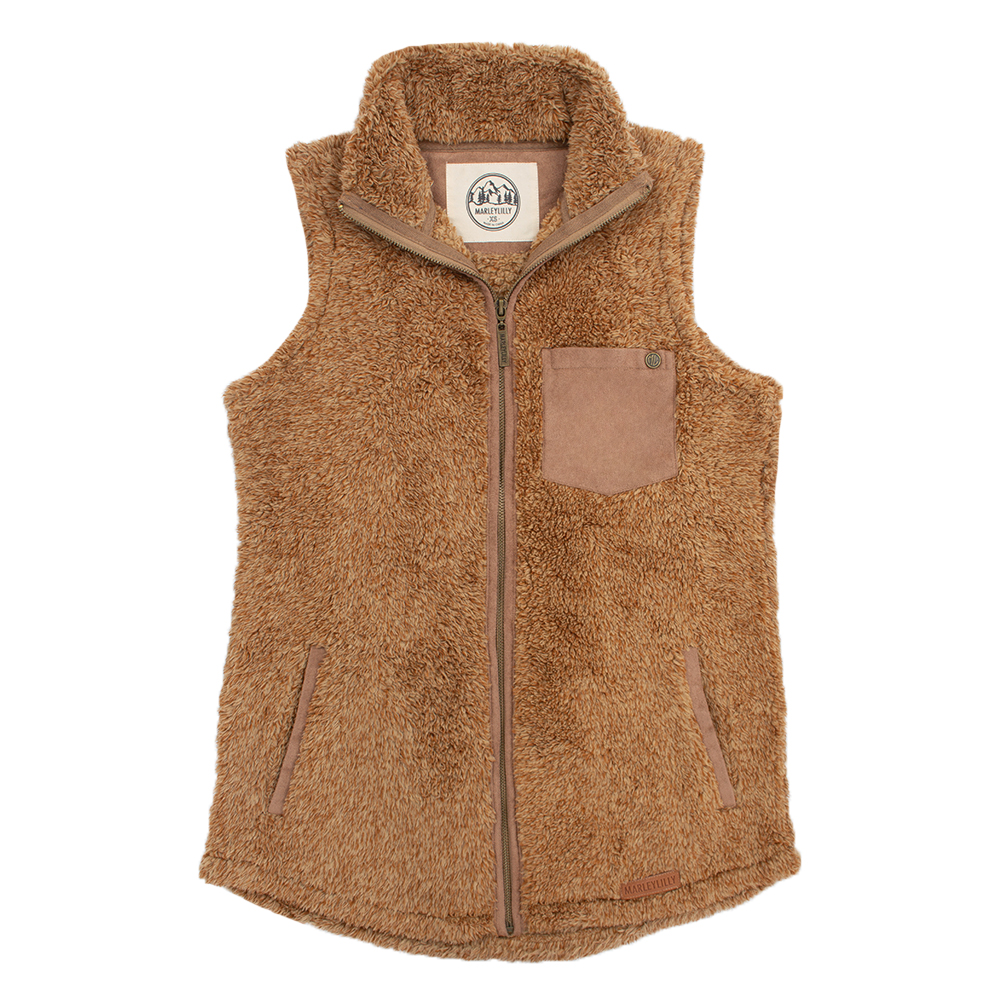 Cozy Monogrammed Sherpa Vest - Marleylilly