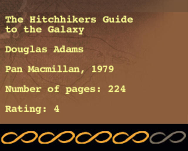 A Review of: The Hitchhiker’s Guide to the Galaxy