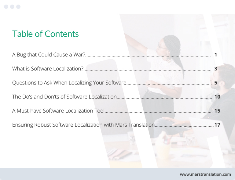 Software Localization: White Paper