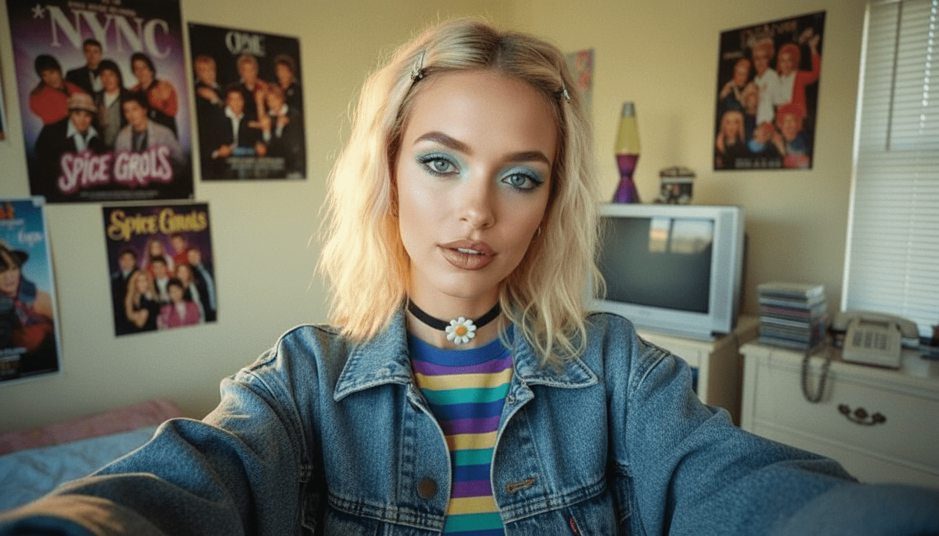 90s Throwback Portrait - An AI Creation on Prompt Mine