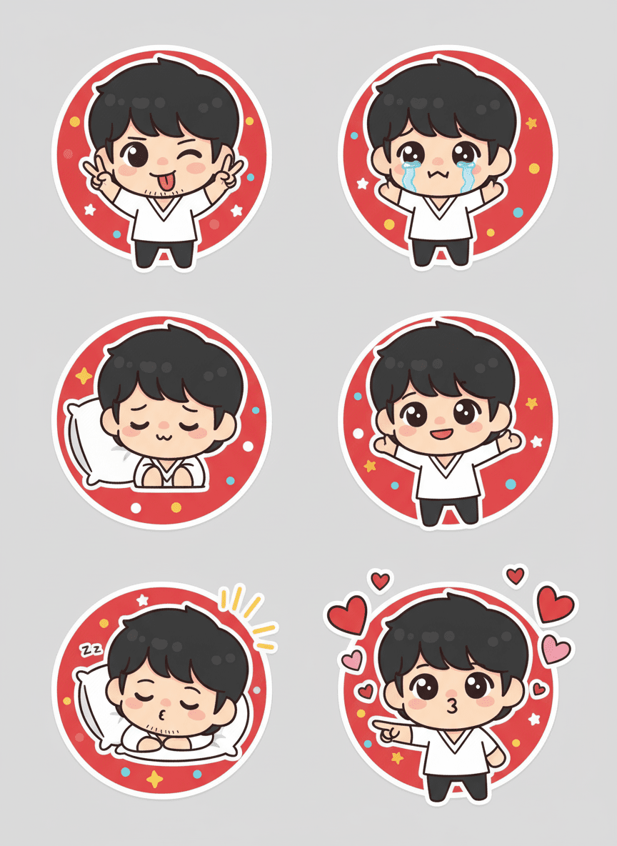 Chibi Me Stickers - An AI Creation on Prompt Mine