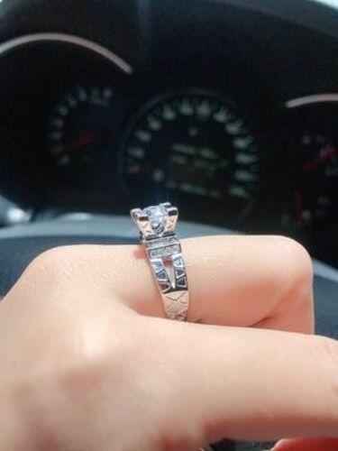 Romantic Eiffel Tower Diamond Option Engagement Ring – Black Diamonds ...