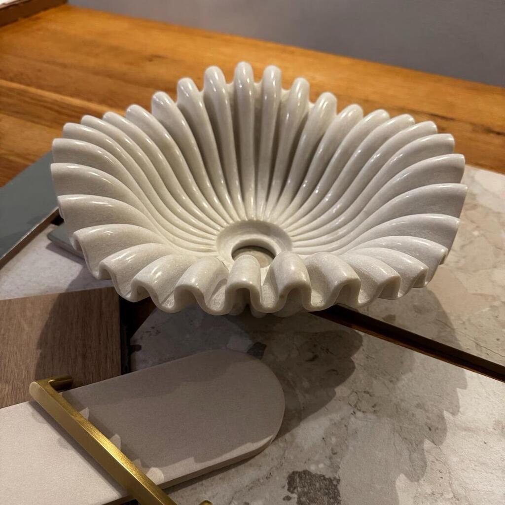 Ripple Marble Sink – Handcrafted White Marble Sink | Chisel – Chisel Home
