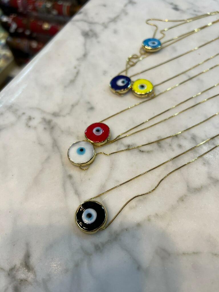 Luxury Colorful Evil Eye Pendant Necklace – Evil Eye Guard