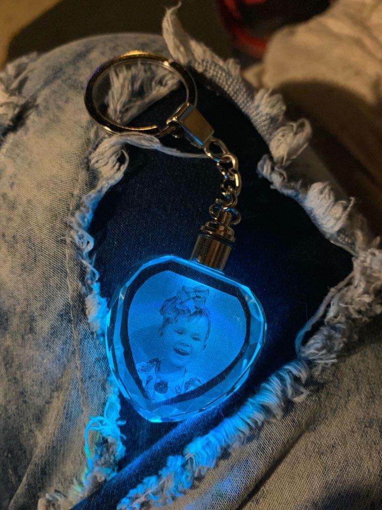 Personalized Crystal Keychain With Photos- Adorable Colorful Keychain ...